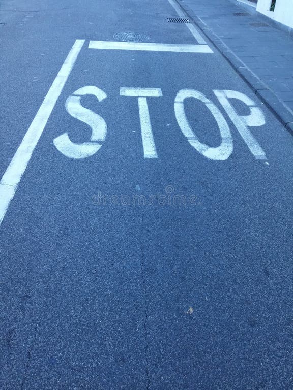 Stop stock image. Image of sign, painted, stop, move - 50083839