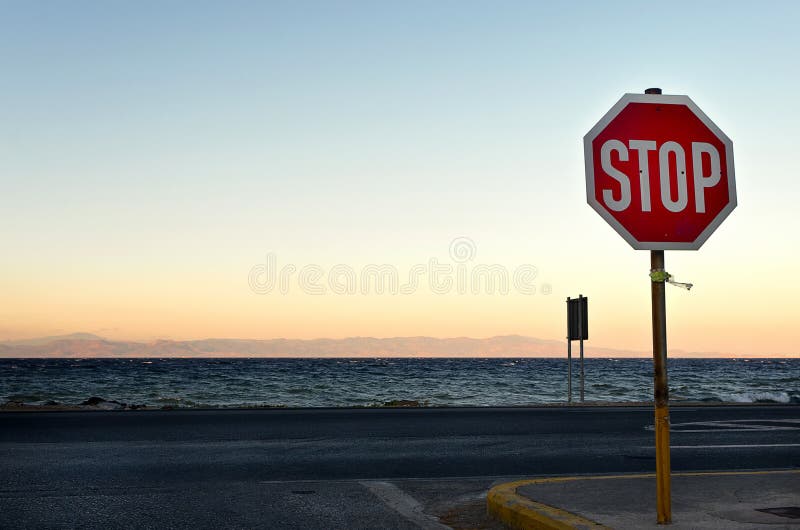 Stop sign stock image. Image of aegean, sign, color, greek - 31511203