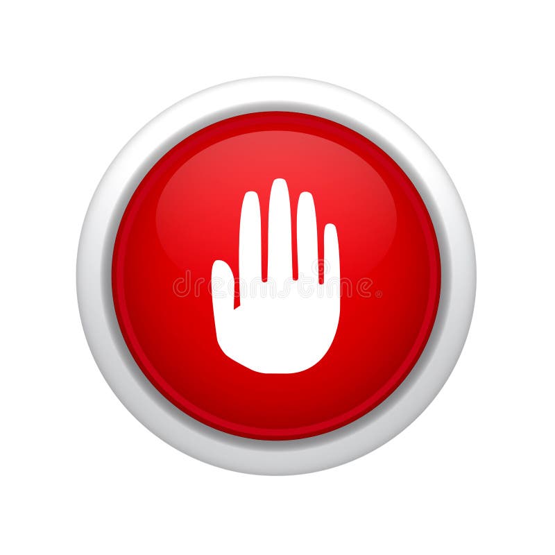 Stop sign icon stock illustration. Illustration of signal - 25395107