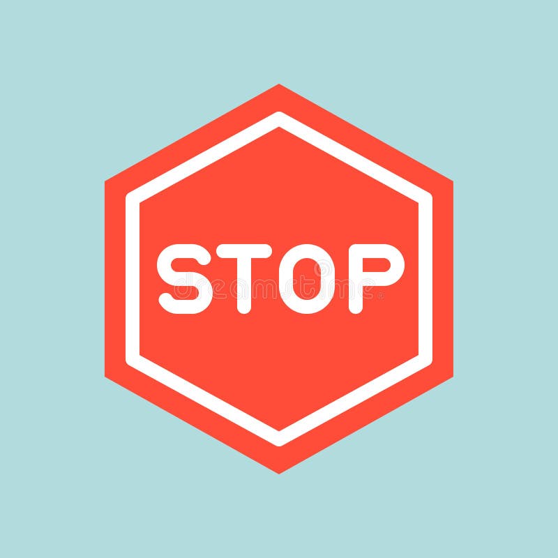 Stop Sign Icon, Prohibition Sign Vector Illustration Stock Vector ...