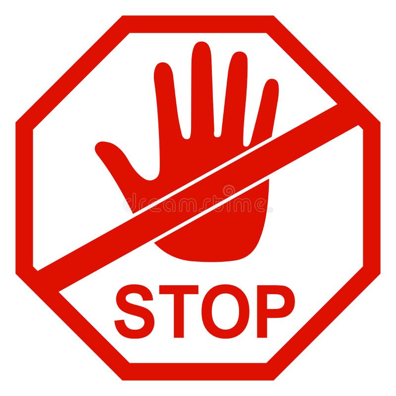 Stop Sign Icon with Hand - Vector Stock Vector - Illustration of ... Stop Sign Icon with Hand - Vector Stock Vector - Illustration of ...