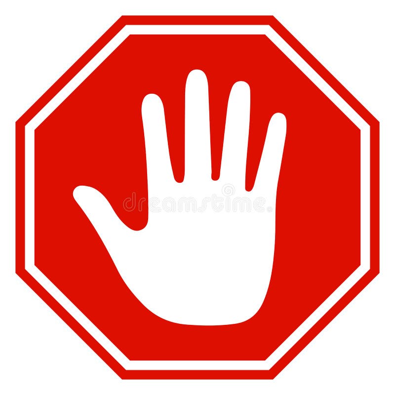 Stop Sign Icon with Hand - Vector Stock Vector - Illustration of ... Stop Sign Icon with Hand - Vector Stock Vector - Illustration of ...