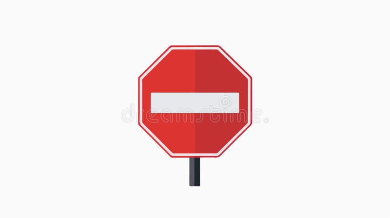 Stop Sign Icon: Traffic Related Symbol for Safety and Regulation Stock ...