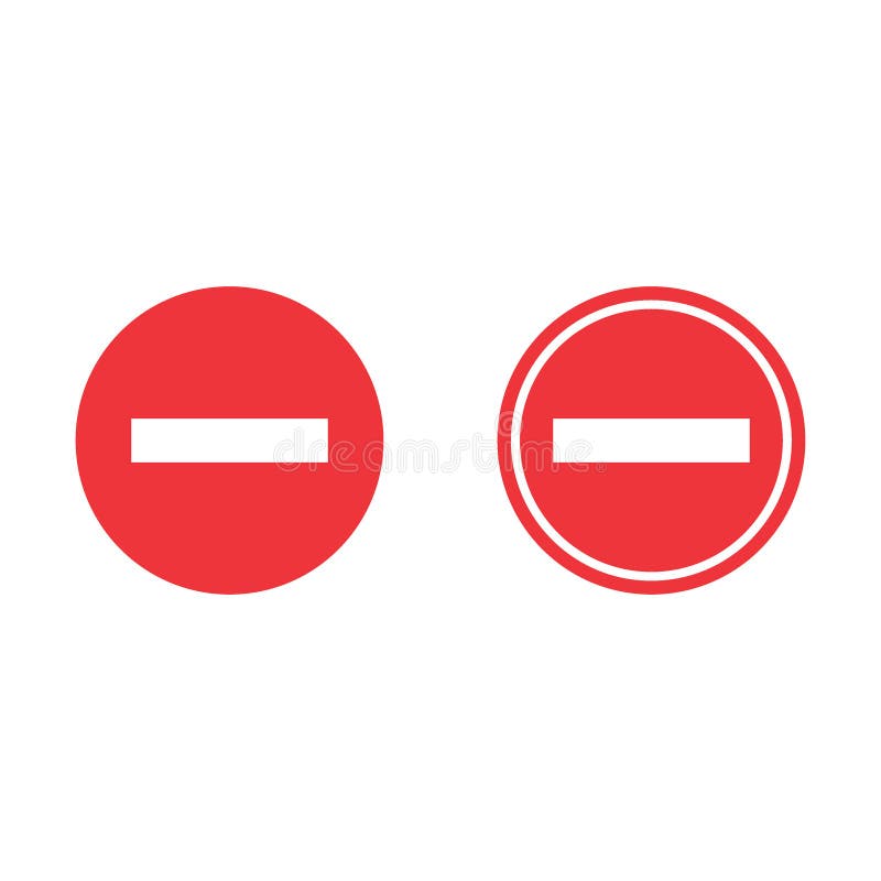 Stop Sign. Stop Icon Isolated on White Background Stock Illustration ...