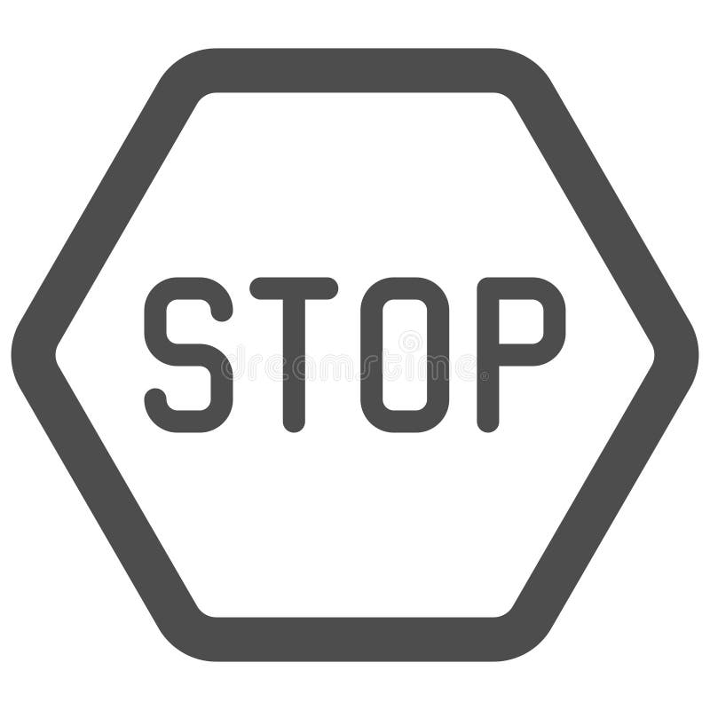 Stop Sign Icon, Prohibition Sign Vector Illustration Stock Vector ...