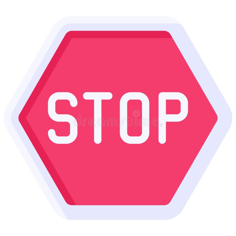 Stop Sign Icon, Prohibition Sign Vector Illustration Stock Vector ...