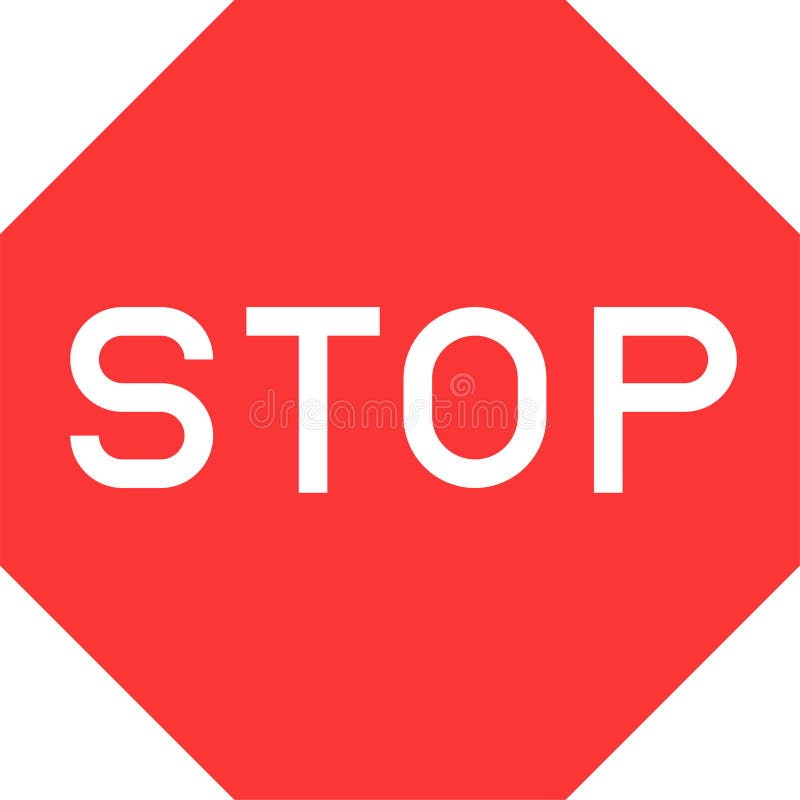Stop Sign Icon, Traffic Sign Vector Illustration Stock Vector ...