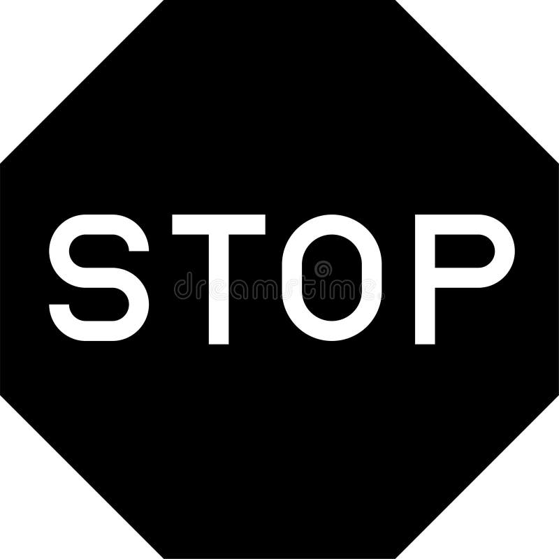 Stop Sign Icon, Traffic Sign Vector Illustration Stock Vector ...