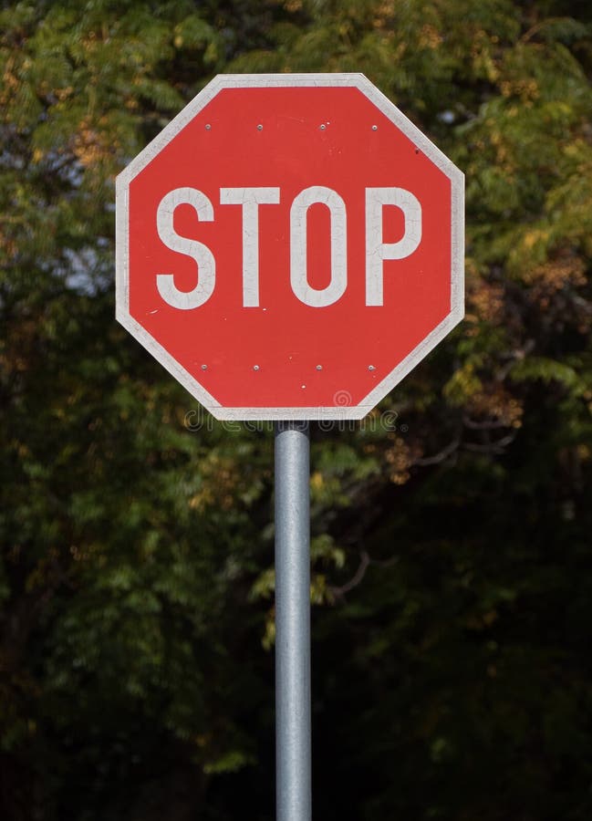 Stop sign stock image. Image of safety, stop, pole, driving - 98186921