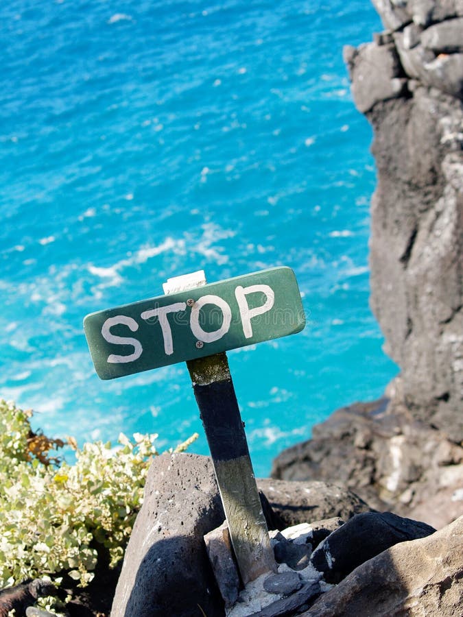 Stop Sign Cliff Edge Stock Photos - Free & Royalty-Free Stock Photos ...