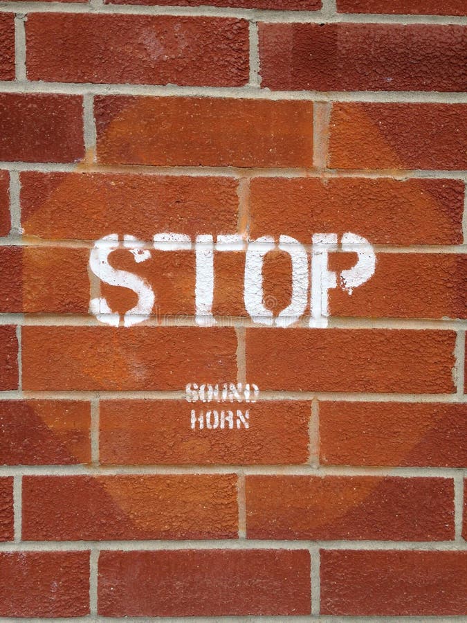 Stop Sign stock image. Image of marine, corps, sign, painting - 51645713