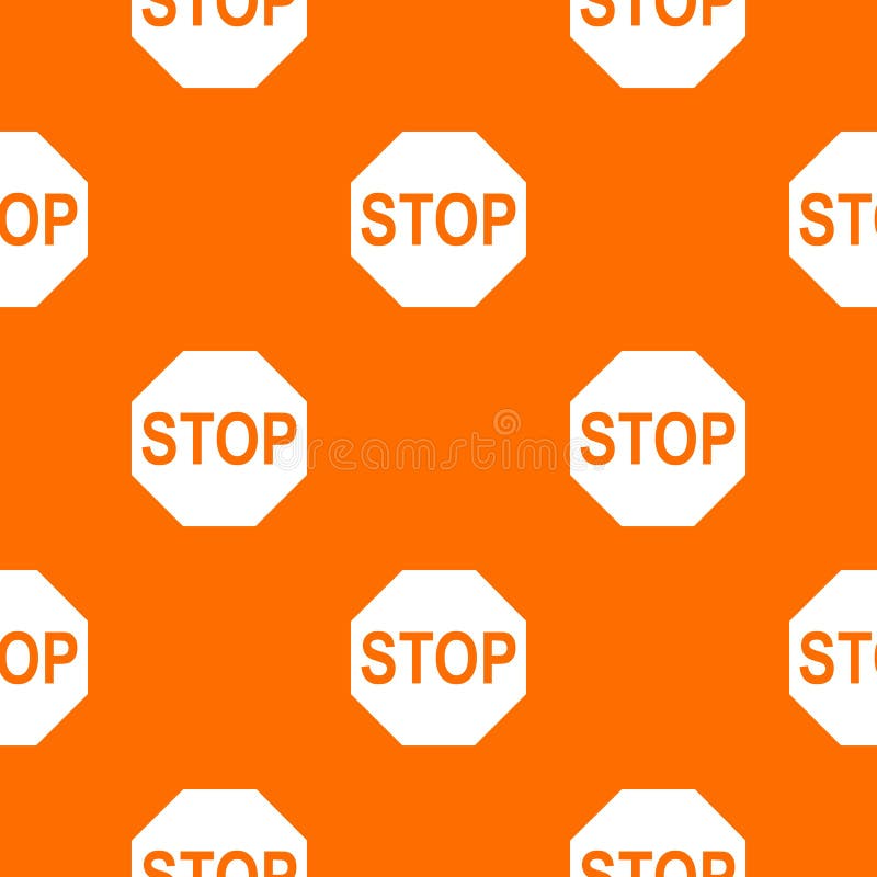 Stop sign pattern seamless stock vector. Illustration of driving - 98944851