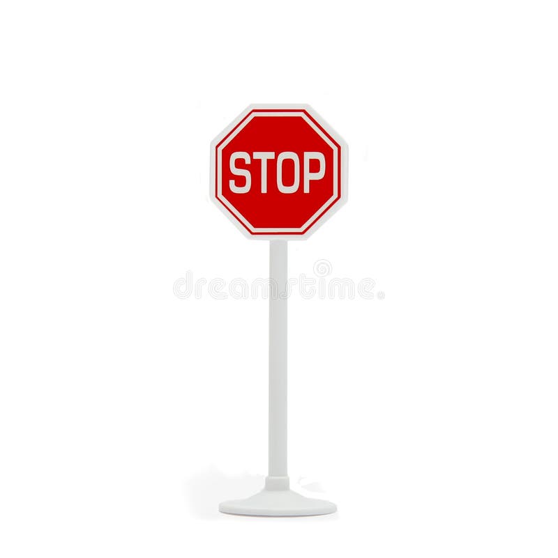 Stop sign post stock illustration. Illustration of stop - 7734360