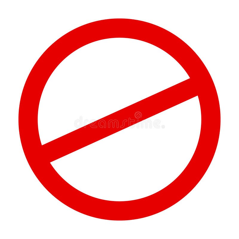 A Stop Sign is Prohibited. Vector Illustration Stock Vector ...