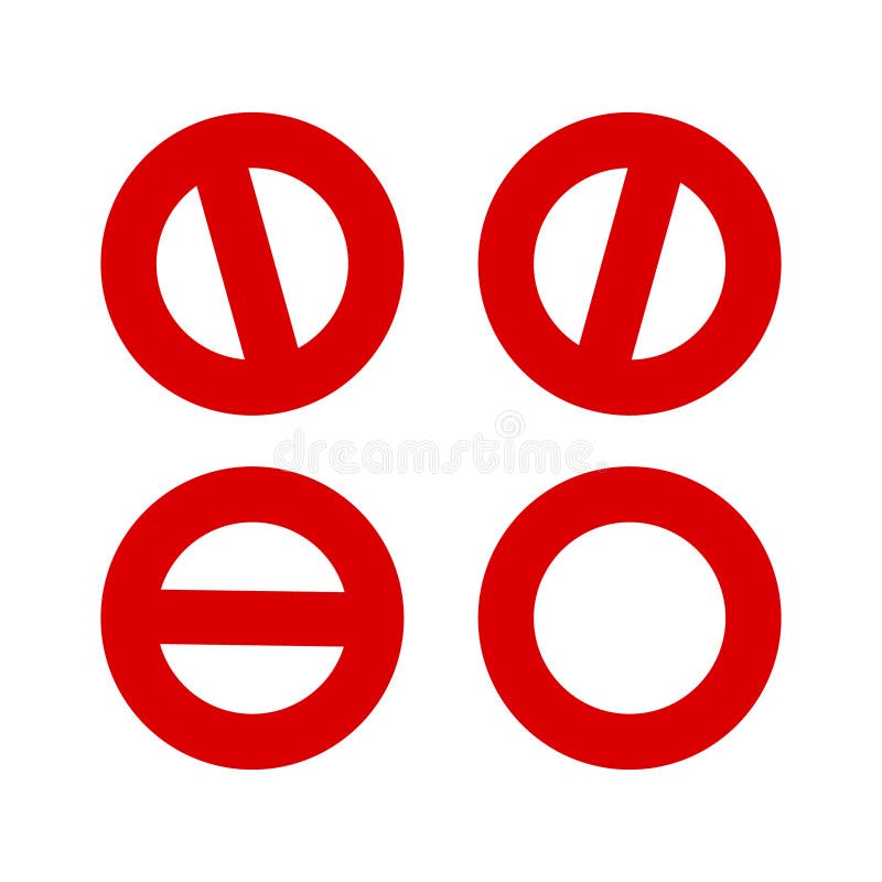 A Stop Sign is Prohibited. Vector Illustration on Stock Vector ...