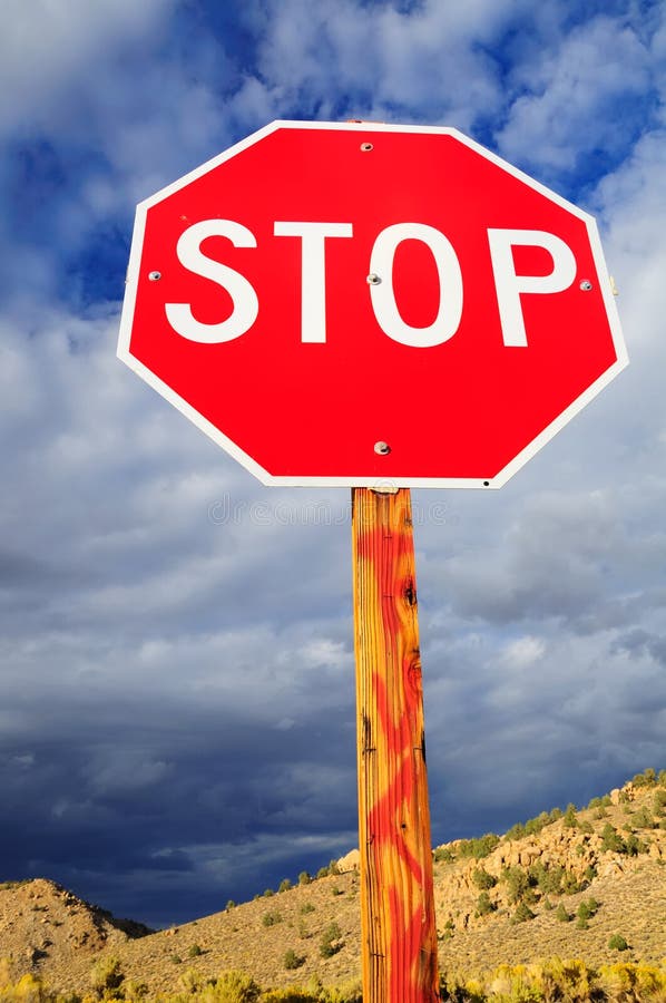 Stop sign. stock photo. Image of octagon, prohibitory - 45801442