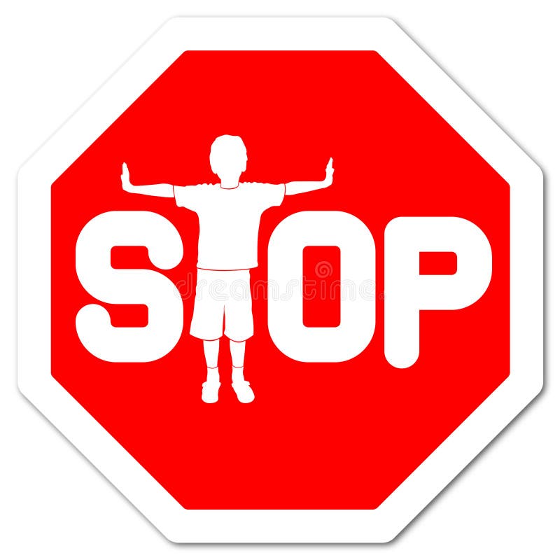 Child safety sign. stock image. Image of safe, location - 25117251