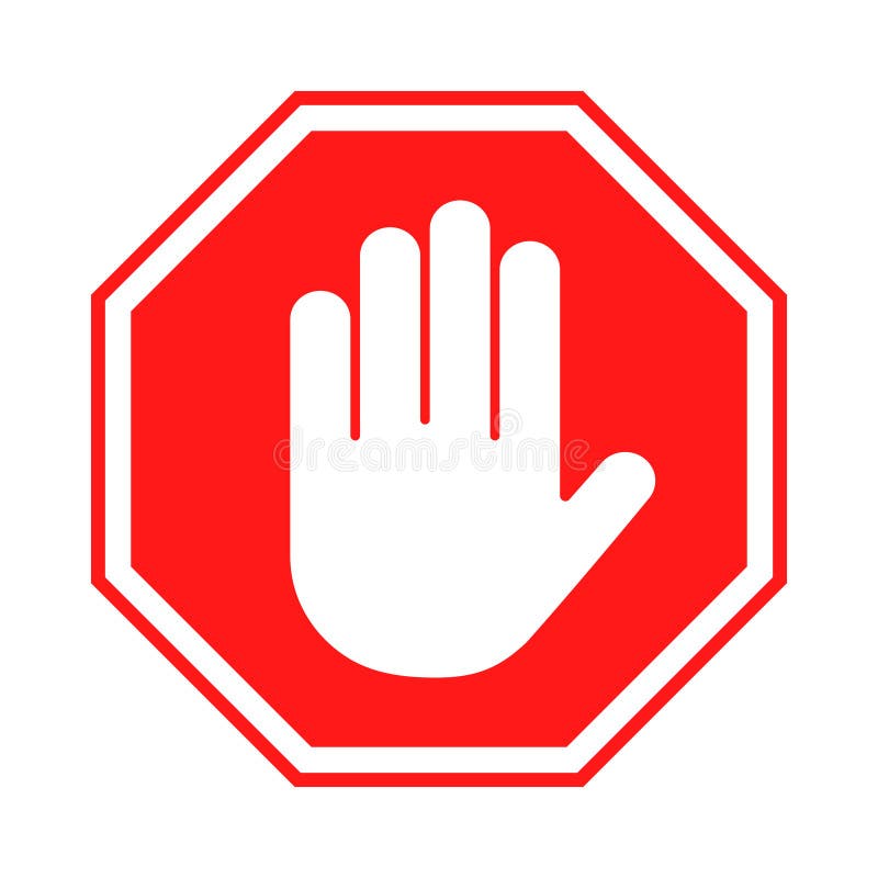 Do Not Enter Hand Stock Illustrations – 637 Do Not Enter Hand Stock ...