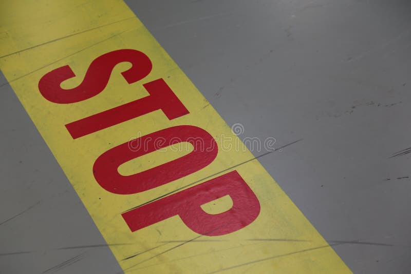 Stop sign stock image. Image of sign, work, gray, grey - 92345301