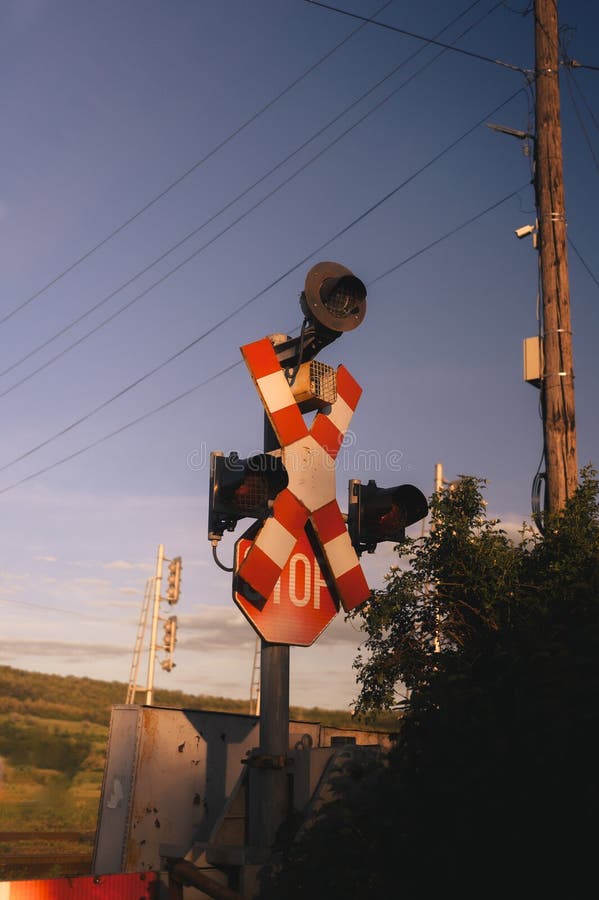 Stop Sign on Rural Highway Roadside Stock Photo - Image of countryside ...