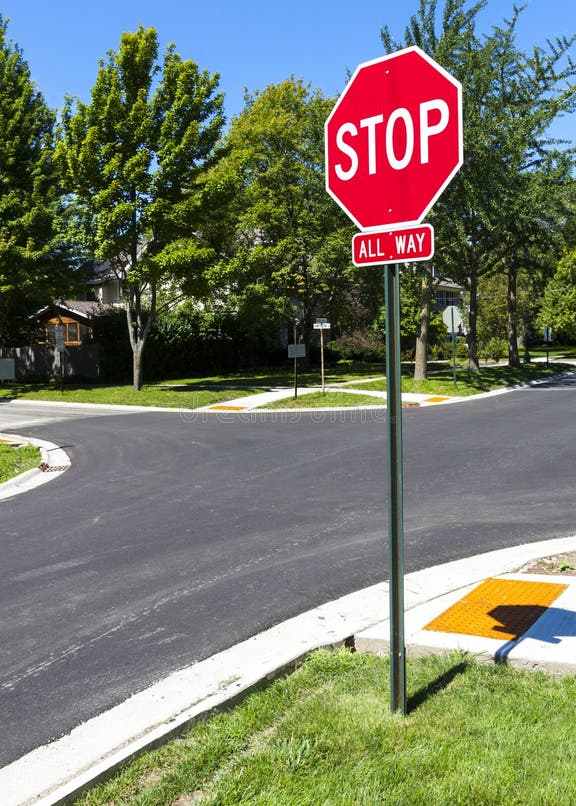 Stop Sign stock photo. Image of tree, traffic, sign, side - 30349580