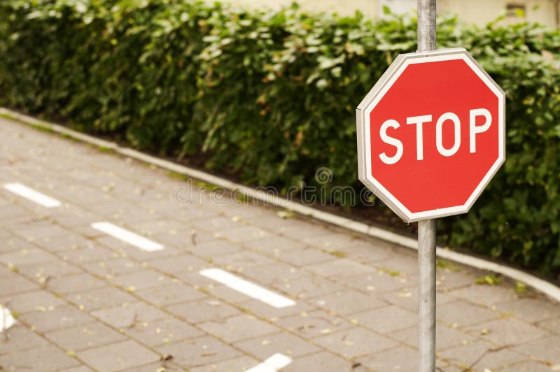 Small Stop Sign stock photo. Image of lomo, service, stop - 27634222