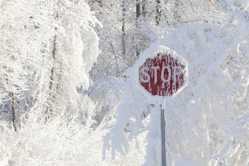 546 Frozen Stop Sign Stock Photos - Free & Royalty-Free Stock Photos ...