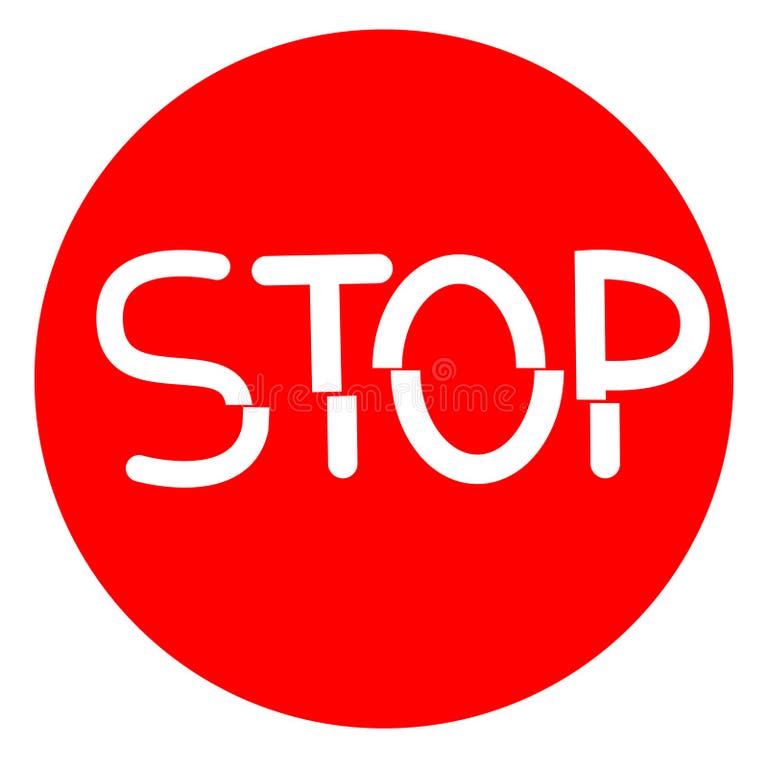 A Stop Sign in the Style of Glitch. Stock Vector - Illustration of ...