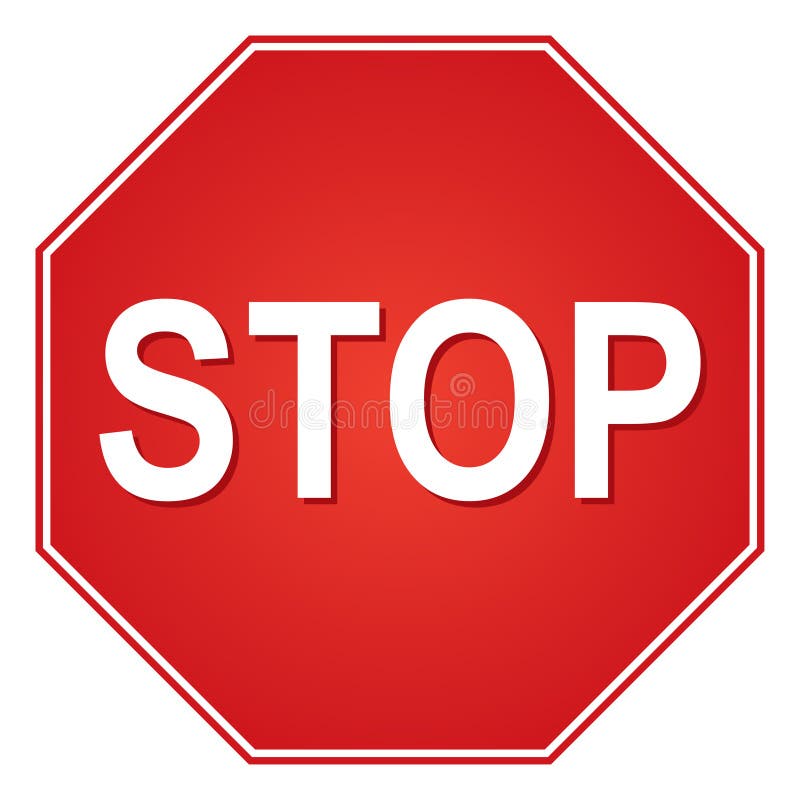 Stop sign stock vector. Illustration of traffic, transportation - 80719394