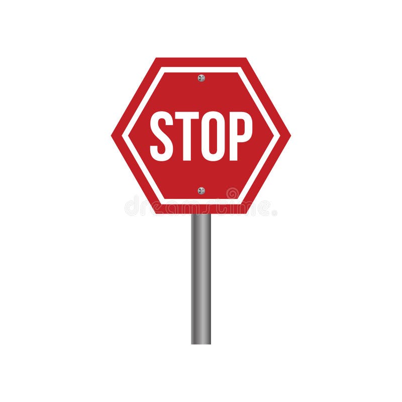 Stop Sign. Vector Illustration Decorative Design Stock Vector ...