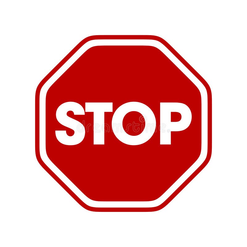 Stop Sign Vector Logo Template Illustration Design. Vector EPS 10 Stock ...