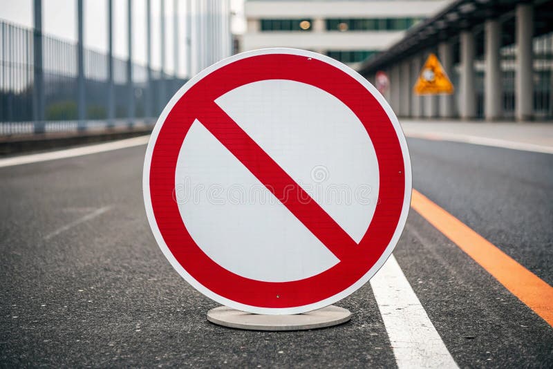 Stop Sign No Entry Pass Warning Red Icon. Stop Sign Red Icon. Vector ...