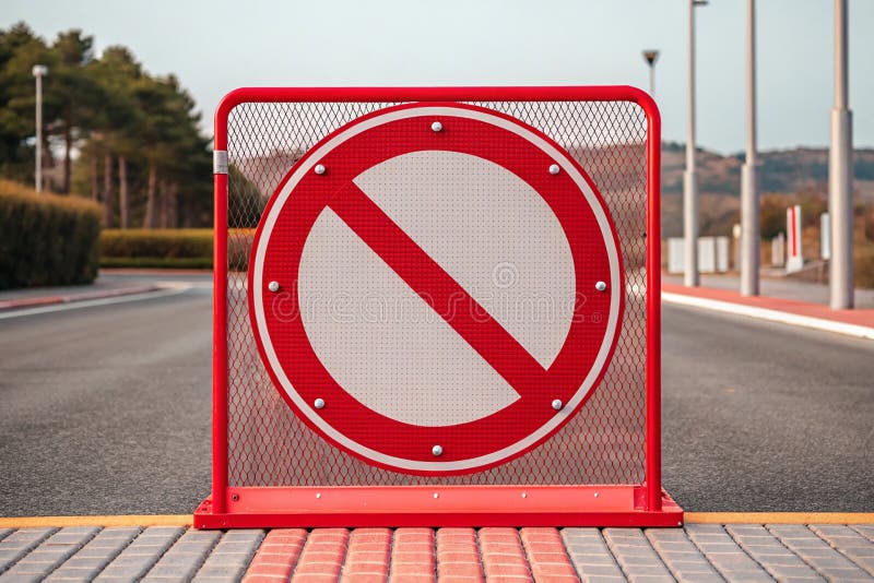 Stop Sign No Entry Pass Warning Red Icon. Stop Sign Red Icon. Vector ...