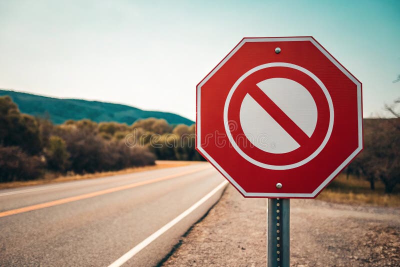 Stop Sign No Entry Pass Warning Red Icon. Stop Sign Red Icon. Vector ...