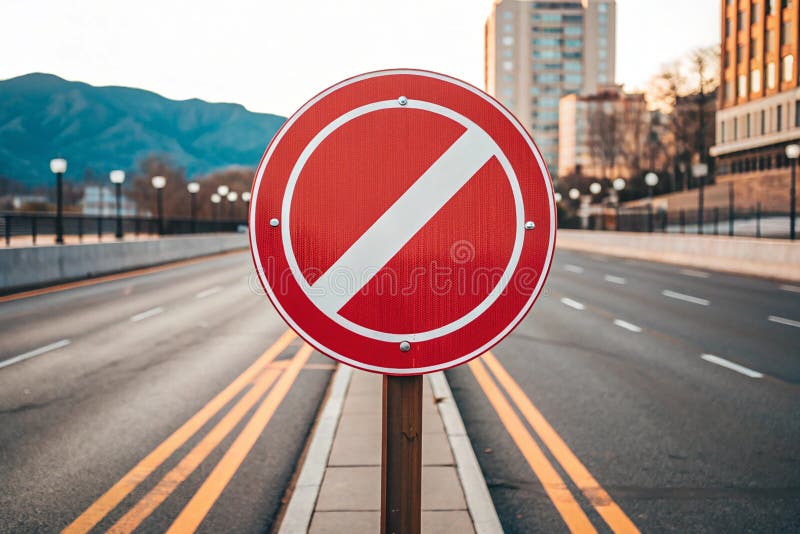 Stop Sign No Entry Pass Warning Red Icon. Stop Sign Red Icon. Vector ...