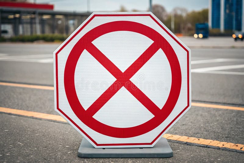 Stop Sign No Entry Pass Warning Red Icon. Stop Sign Red Icon. Vector ...