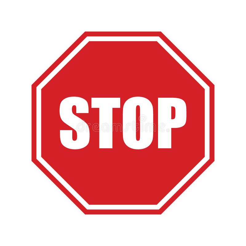 Stop Sign Vector Stock Illustration Stock Vector - Illustration of ...