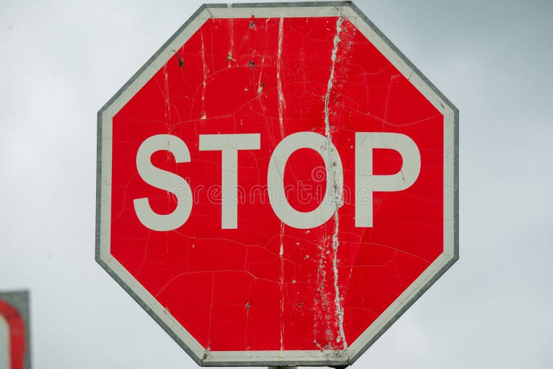Stop Sign on a White Background. Stop Sign on a White Background Stock ...