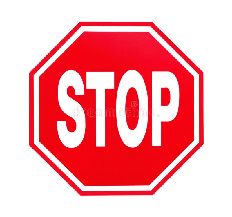 Stop sign stock photo. Image of single, octogon, information - 10630544