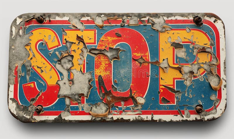 Stop Sign on a White Background. Stock Image - Image of restriction ...