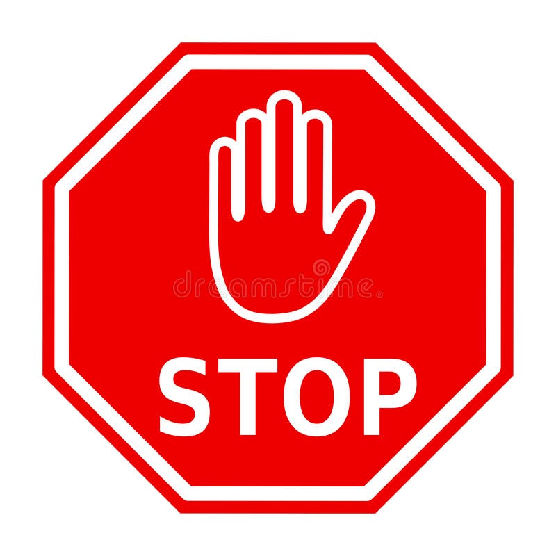 Stop sign stock vector. Illustration of sign, isolated - 305535688