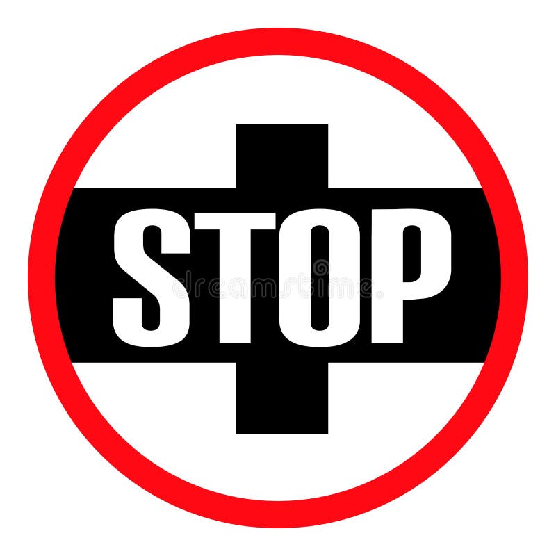 Stop Sign, White Color Hand on Red City Road Sign Stock Vector ... Stop Sign, White Color Hand on Red City Road Sign Stock Vector ...
