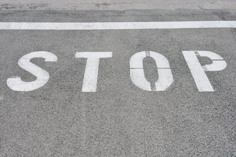 Stop sign stock image. Image of intersection, grey, signage - 287079747