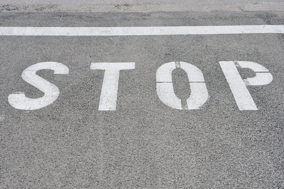 Stop sign stock image. Image of intersection, grey, signage - 287079747