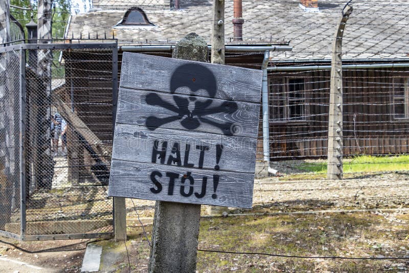 Stop Sign Written in German and Polish Editorial Photography - Image of ...