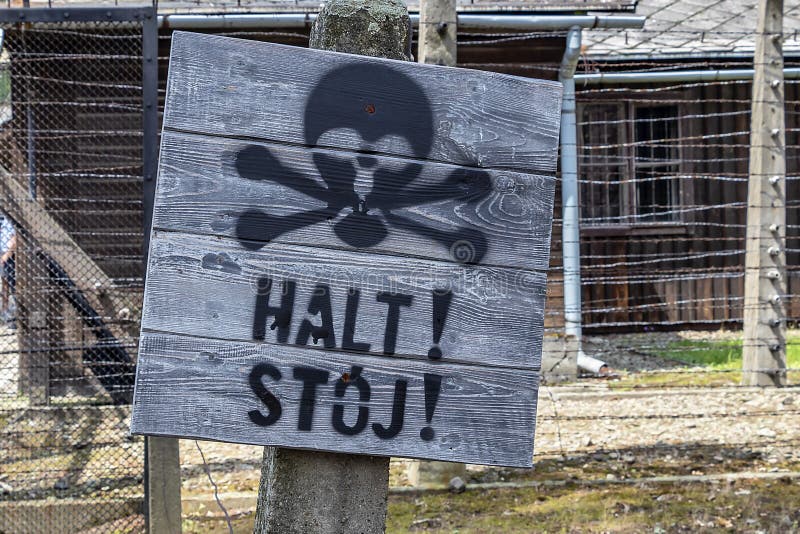 Stop Sign Written in German and Polish Editorial Image - Image of death ...