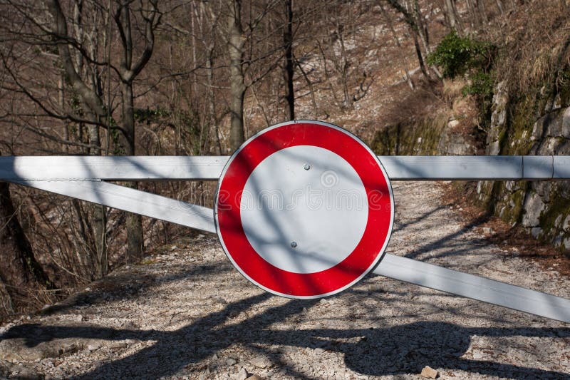 Stop signal stock photo. Image of trees, sign, interdiction - 51937006