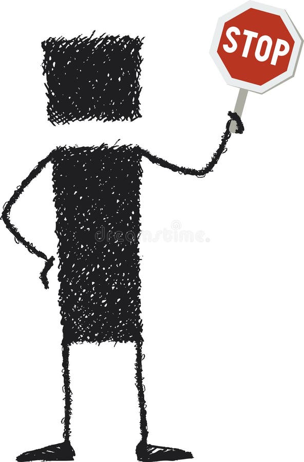 Stick Figure Traffic Stock Illustrations – 436 Stick Figure Traffic ...