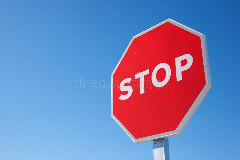 Stop signal view stock image. Image of direction, sign - 173850841