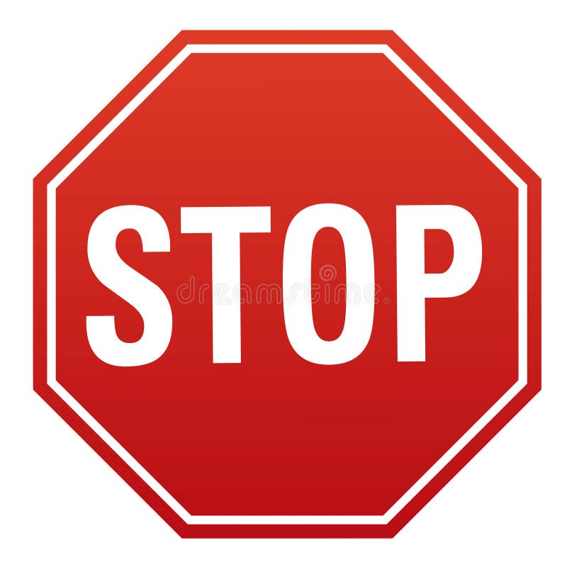 Stop signboard stock illustration. Illustration of speed - 10381683